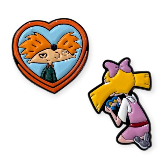 Boutique | Accessories | Hey Arnold Enamel Fantasy Pins Helga And Heart ...